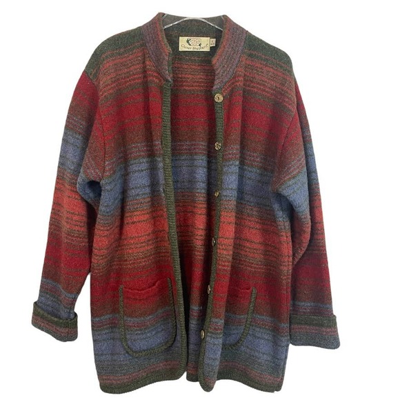 Clever Shepherd | Sweaters | Vintage 9s Clever Shepherd Wool Cardigan ...